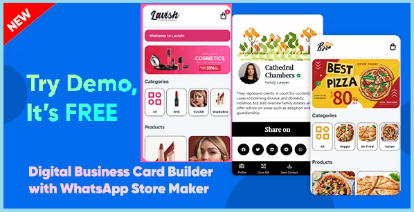 Vcard and WhatsApp Store for Your Business - All-in-One Solution
